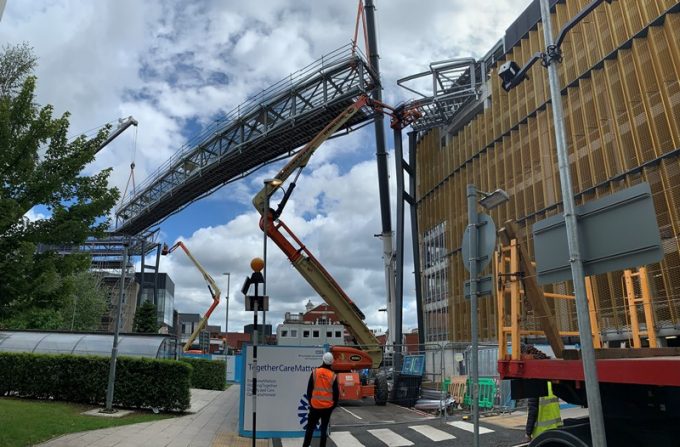 Link bridge to life-saving Helipad marks major milestone for Manchester ...