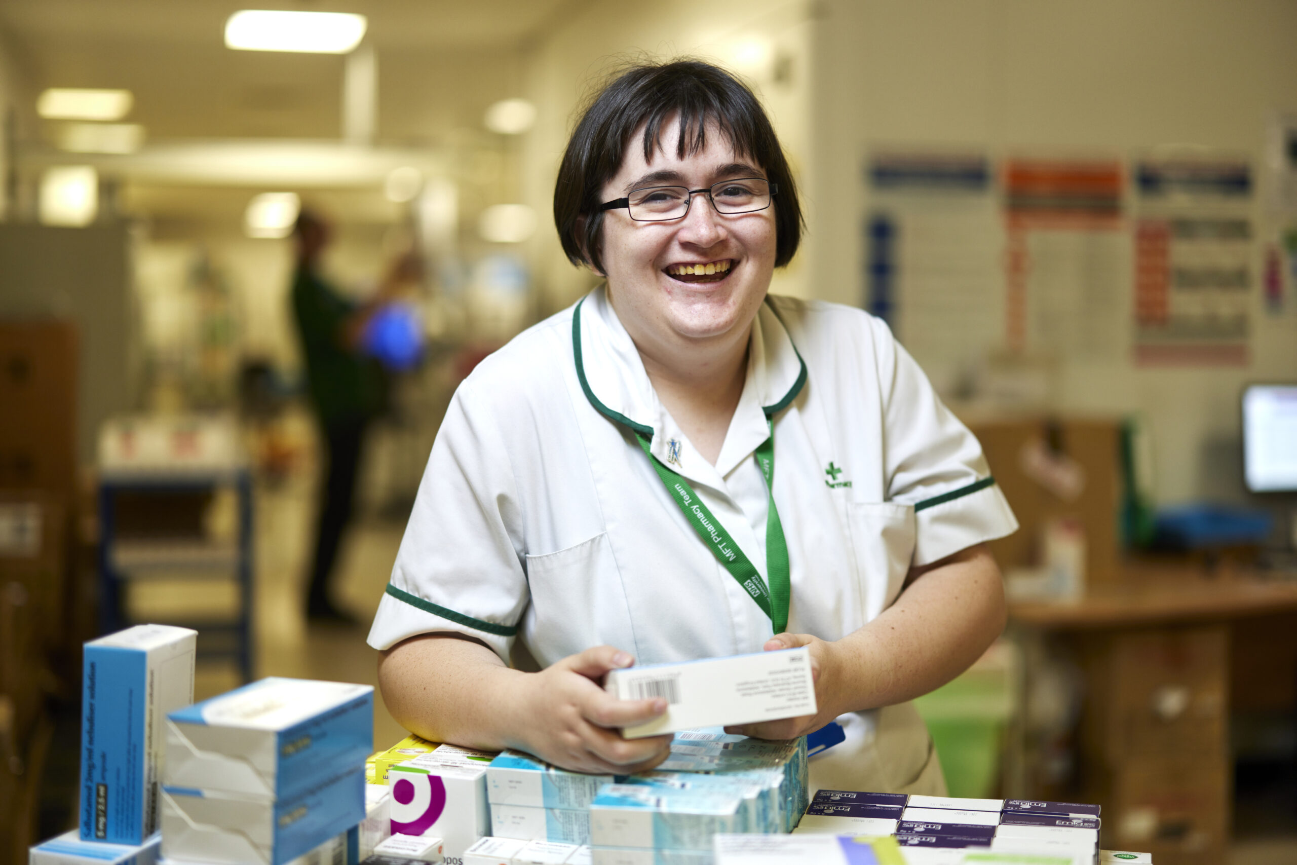 Young woman with learning difficulties celebrates new apprenticeship ...
