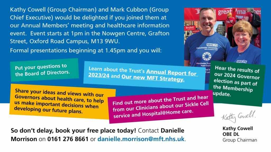 Annual Members’ Meeting – 2024 - Manchester University NHS Foundation Trust
